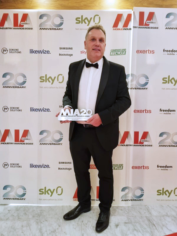 Winners at the Mobile Industry Awards 2022 - Aerial Direct