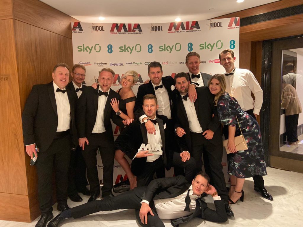 Winners at the Mobile Industry Awards 2022 - Aerial Direct
